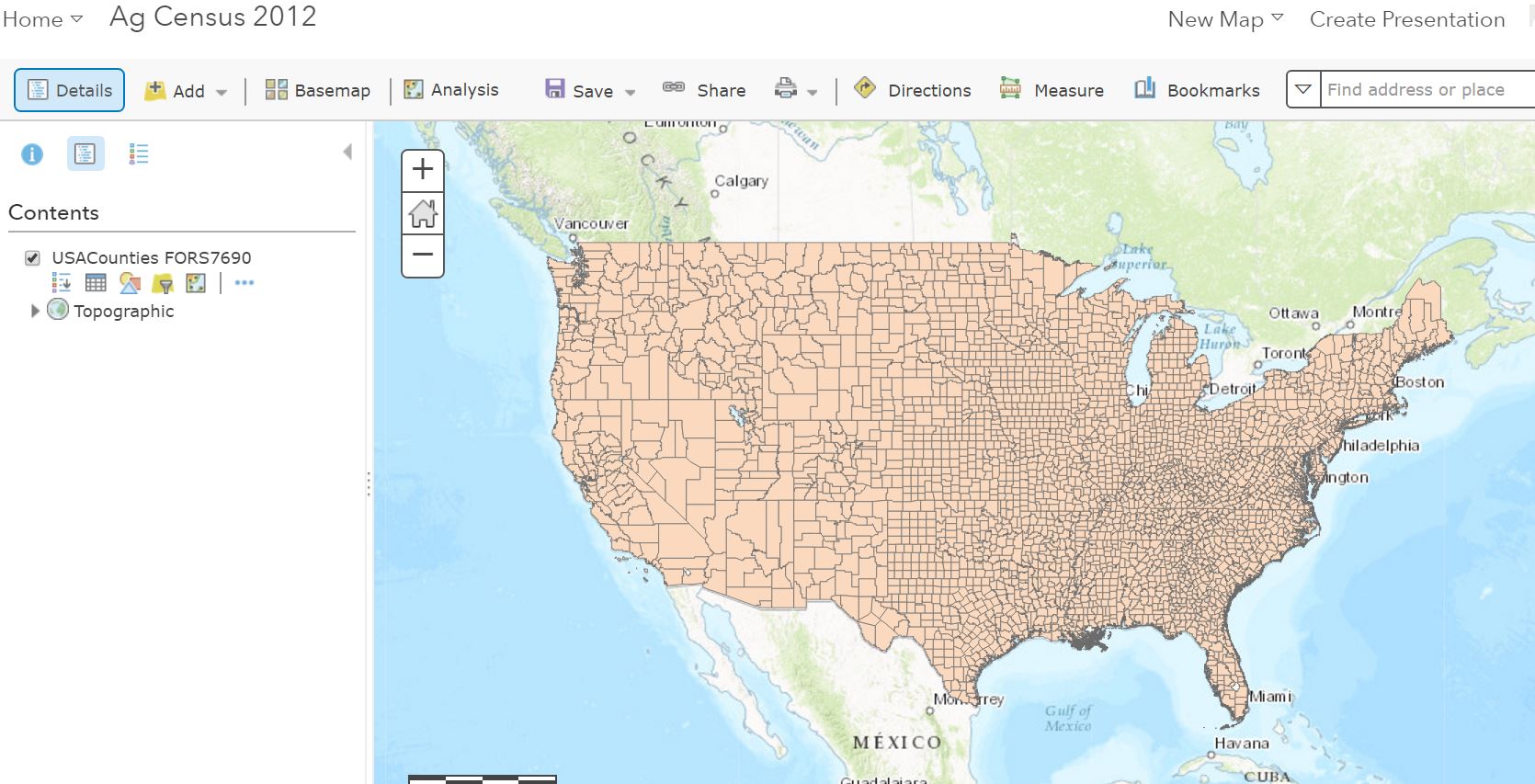 Viewing Our Ag Census Data in ArcGIS Online – GISNOTE
