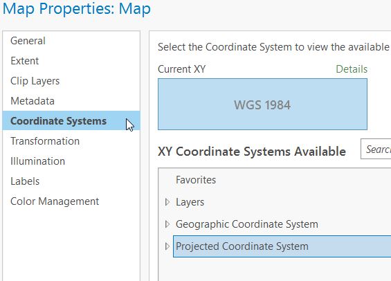 Measurements in different coordinate spaces – GISNOTE
